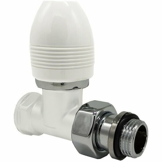 Вентиль SR Rubinetterie прямой Ovus 1/2", цвет белый