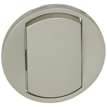 Лицевая панель для одноклавишных выключателей/переключателей. Титан. Legrand Celiane 068301