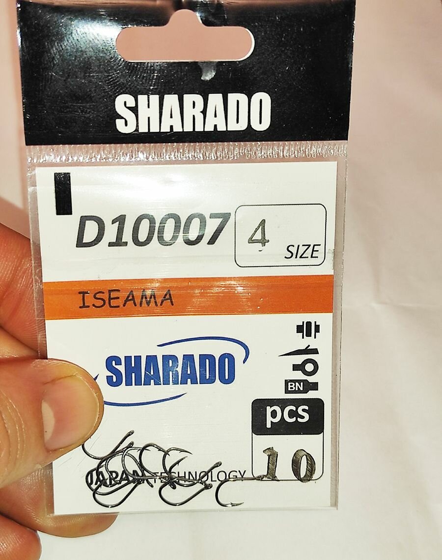 Крючки рыболовные 10шт SHARADO ISEAMA №4