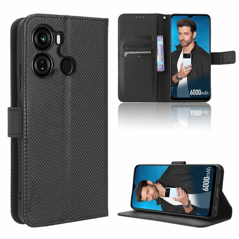 Защитный чехол-книжка MyPads для смартфона ITEL P40, с визитницей