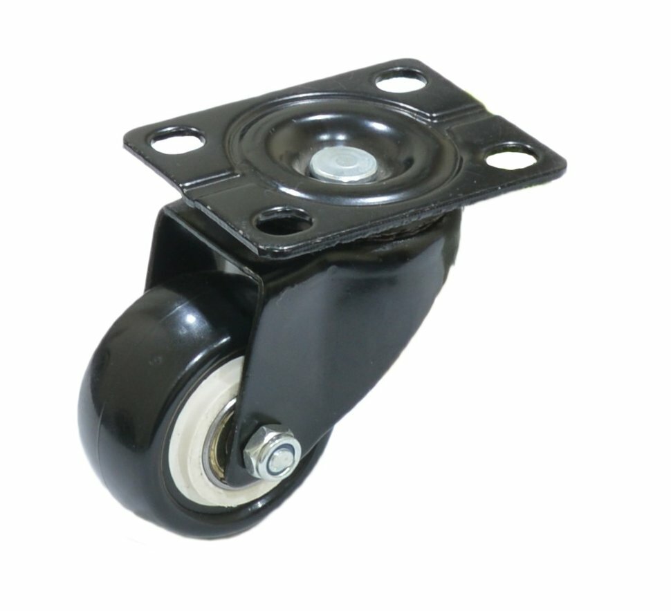 Колесо поворотное MK-3302-PUR-050-BK (г/п 50кг, Ф 50мм), крепление платформа (4053050)