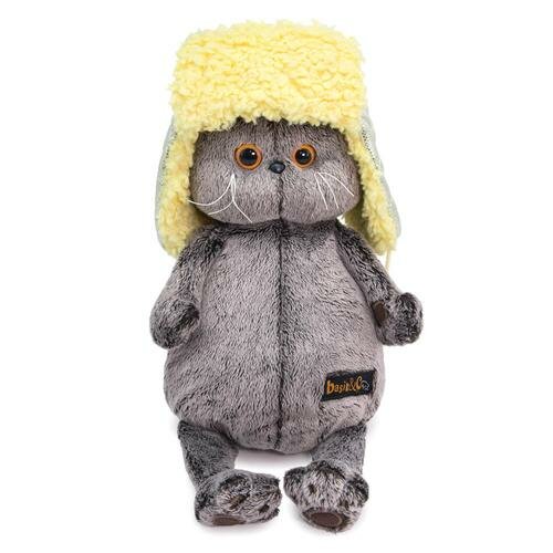 Budi Basa Мягкая Игрушка Кот Басик в стеганой шпаке-ушанке (30см, в подарочной коробке) Ks30-186