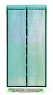 Антимоскитная сетка для двери на магнитах 100 х 210 см / анти москитная на дверь от насекомых / от комаров