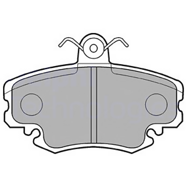 DELPHI LP885 (410602192R / 425041 / 425070) колодки тормозные дисковые к-т