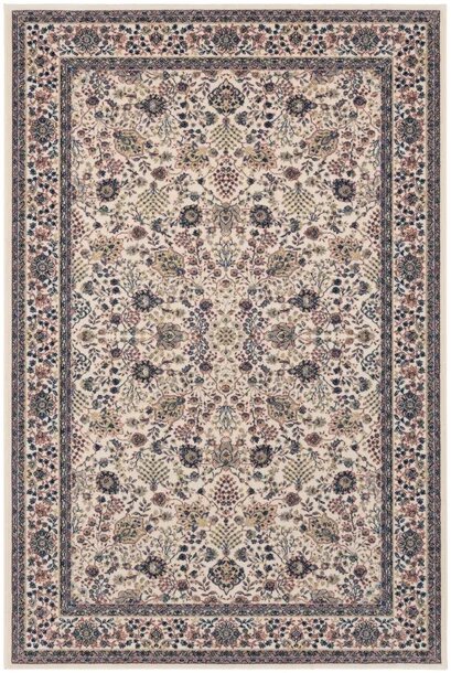 Ковер шерстяной бельгийский на пол в гостиную в спальню 160х240 см бежевый классический ворс 8 мм 386354 Kover-Russia