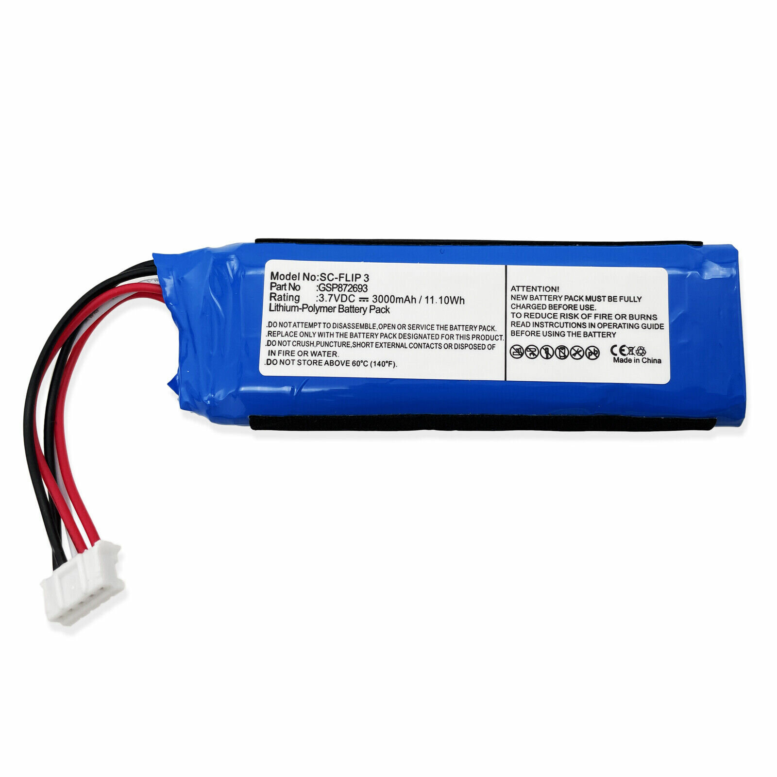 Аккумуляторная батарея для JBL Flip 3 (CS-JMF300SL)