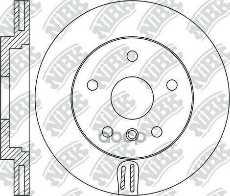 Диск тормозной BMW X1 (F48) (14-) передний вентилируемый (1шт.) NIBK NiBK арт. RN2057