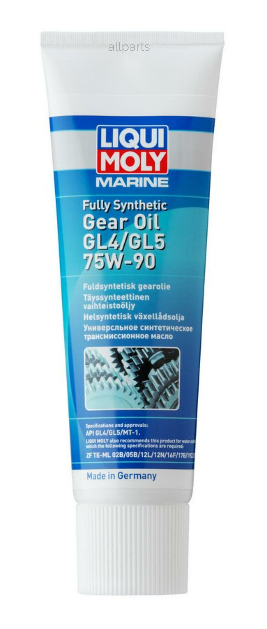 LIQUI MOLY 25037 Масло трансмиссионное для водной техники Marine Gear Oil 75W-90 GL-4/GL-5/MT-1 (0,25л)