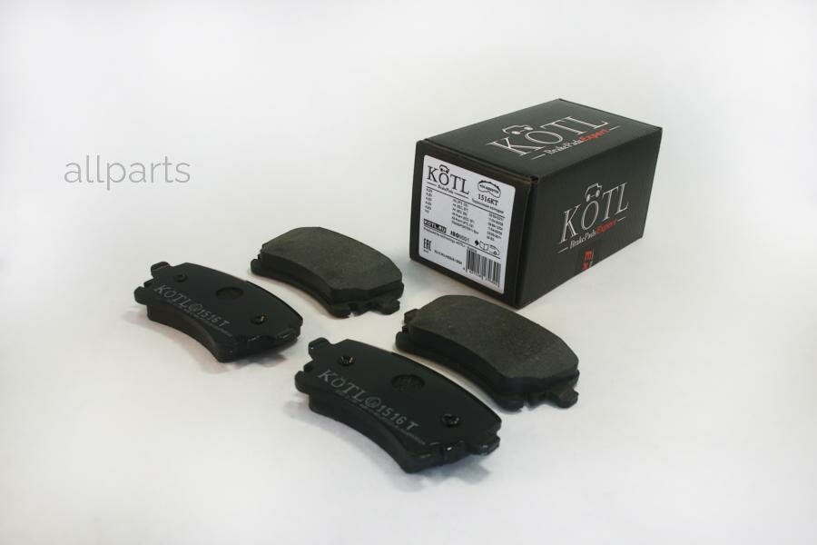 KOTL 1516KT Колодки тормозные дисковые задние к-т AUDI A4/A6/A8 VW MULTIVAN/T5/PHAETON