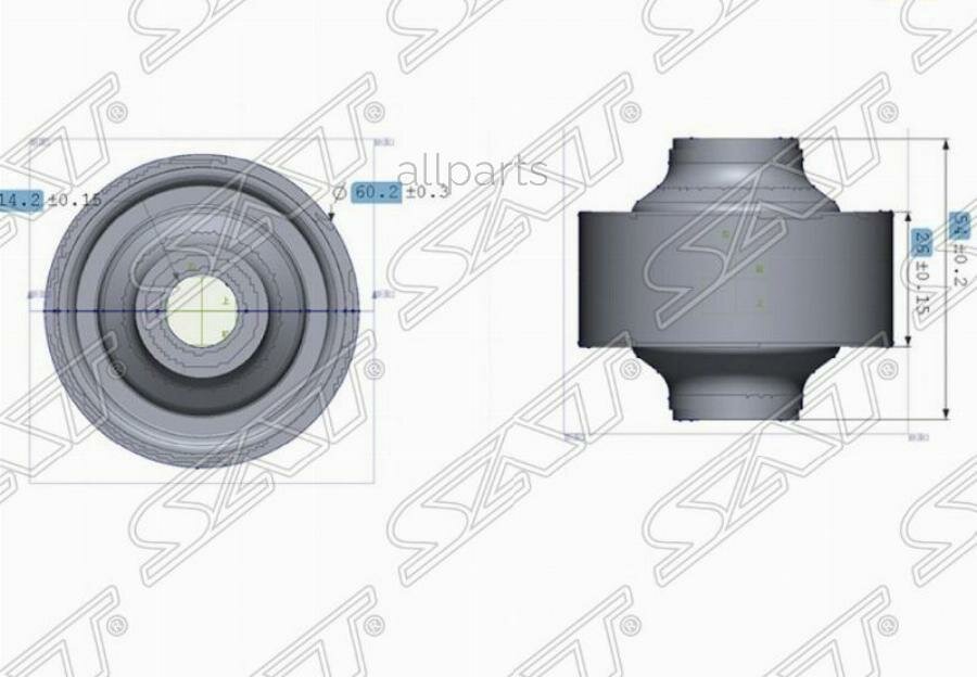 SAT ST-MR403441 Сайлентблок рычага Chery Tiggo T11 05-16 / Mitsubishi ASX 10-