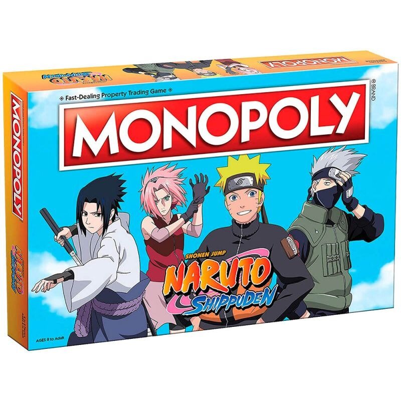 Настольная Игра Hasbro "Монополия Naruto " Наруто, на английском языке, для 2-6 игроков, от 8 лет