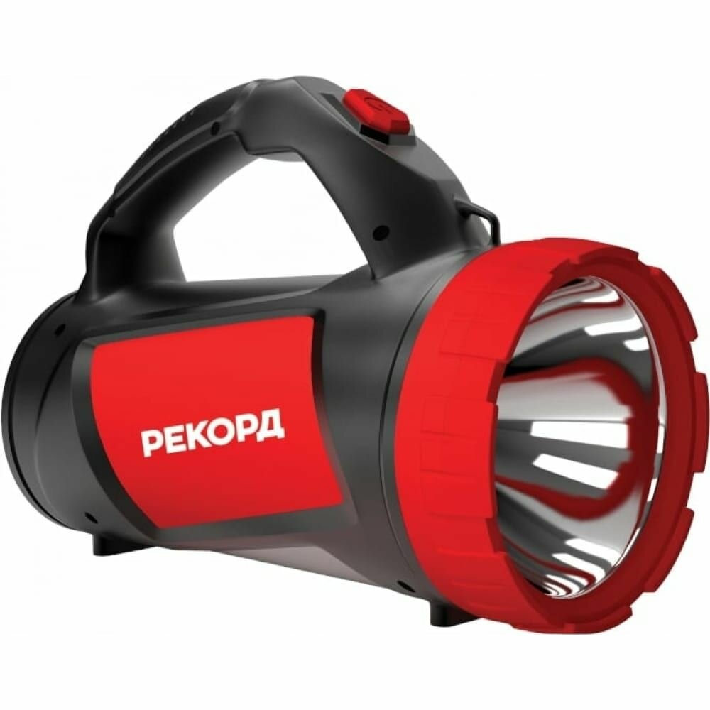 Аккумуляторный светодиодный фонарь-прожектор рекорд pb-2600 24286
