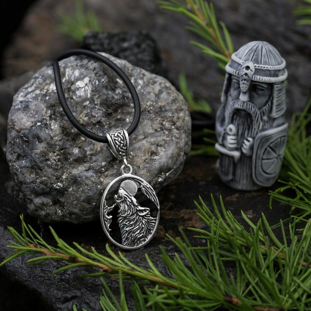 Подвеска, серебро, 925 проба, чернение