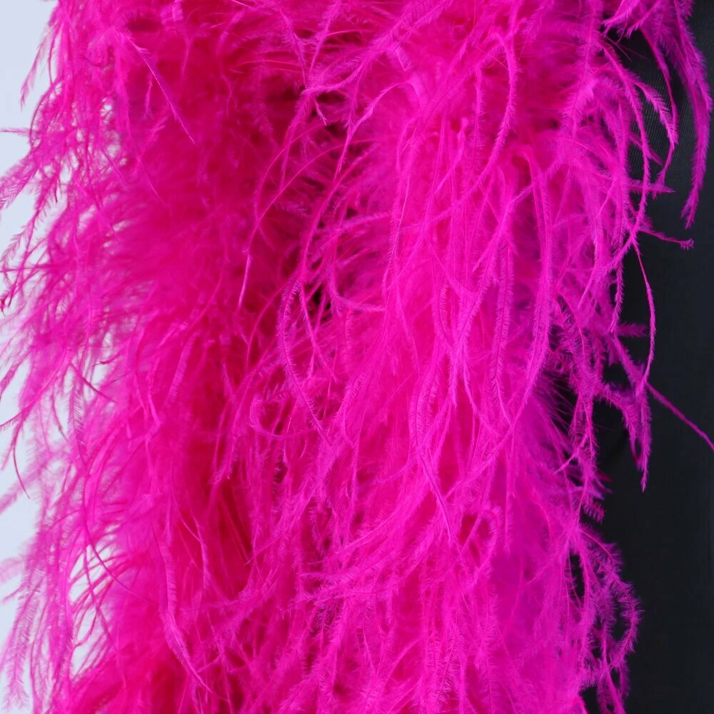 Боа из страусиных перьев WCPlume 2 метра Розовый, 2 Meter 1PLY, rose