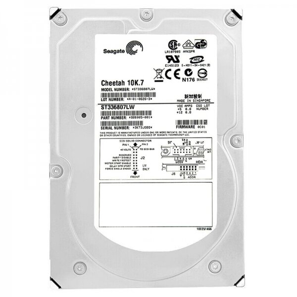 Жесткий диск Seagate 9BB005 36,7Gb U320SCSI 3.5" HDD