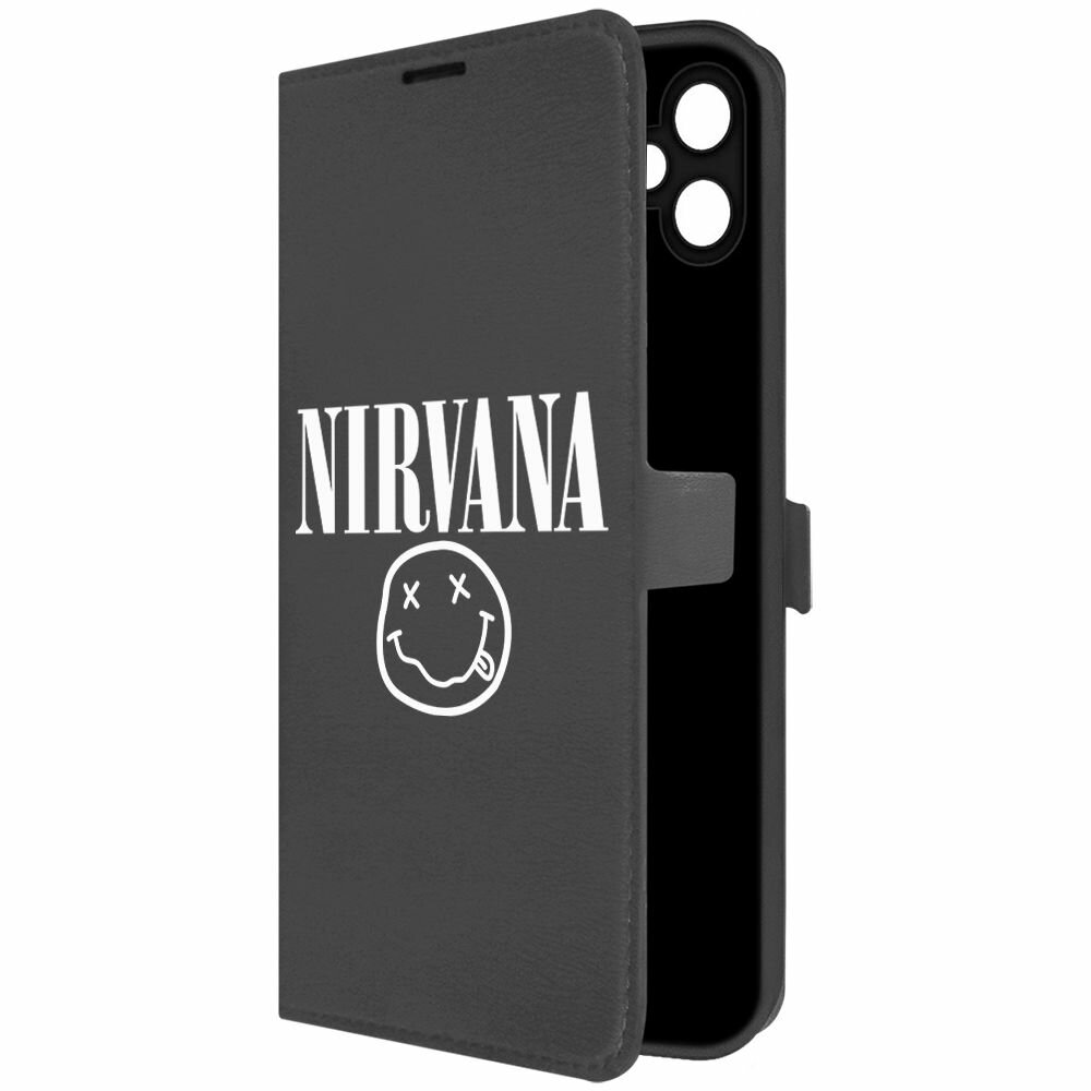 Чехол-книжка Krutoff Eco Book для Samsung Galaxy A05 Nirvana (Нирвана) (черный)