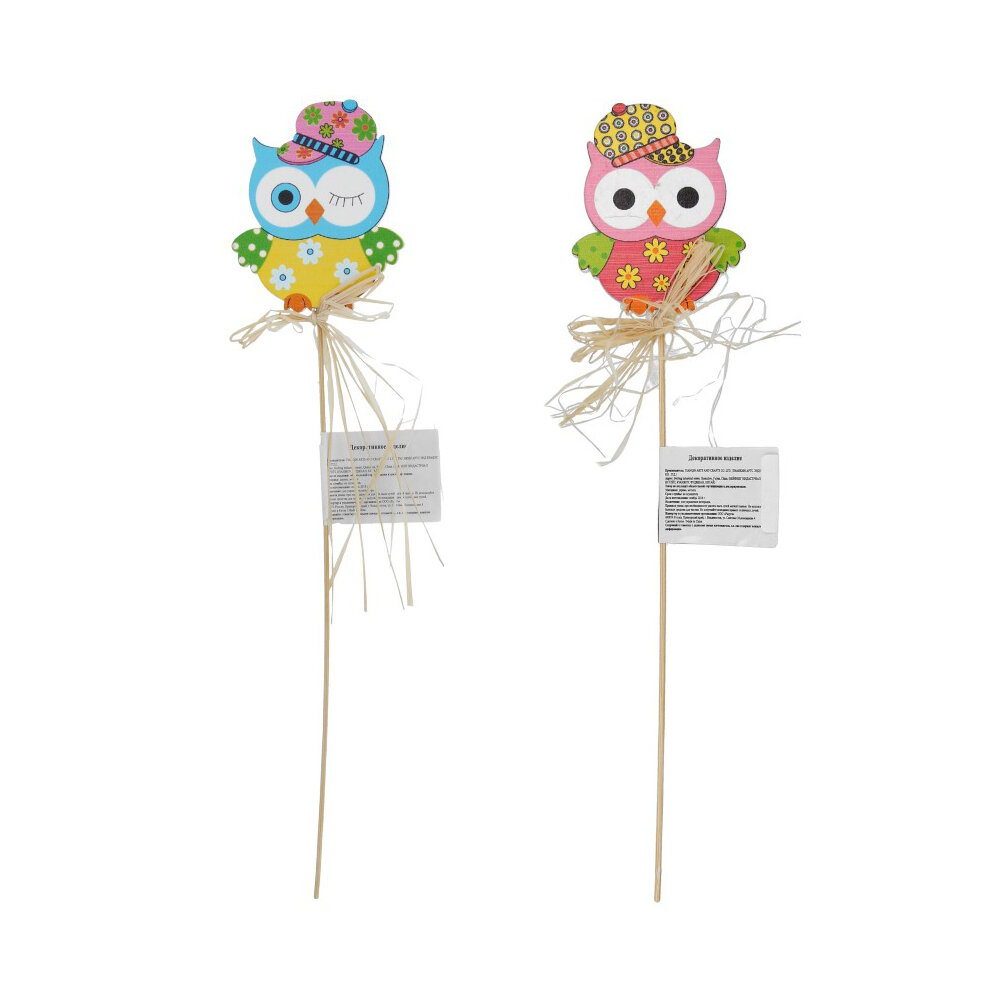 Декоративное изделие сова настольная 7 х 0,5 х 25 см в ассортименте 219576-KU52 для дома
