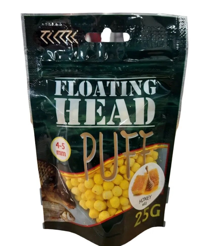 Мягкая приманка / Пуффы для рыбалки 4-5 мм "Мёд" - воздушные плавающие шарики для рыбалки