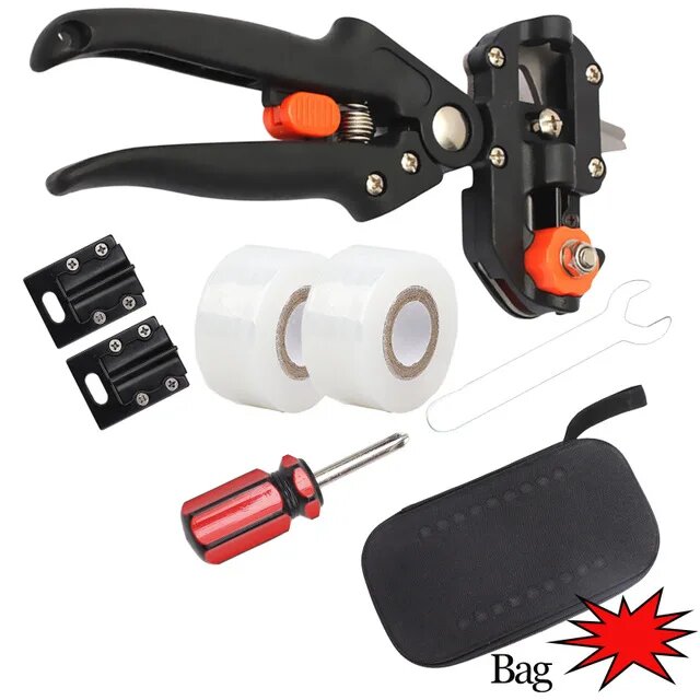 Садовый секатор для прививки Onnfang Черный, BK02B