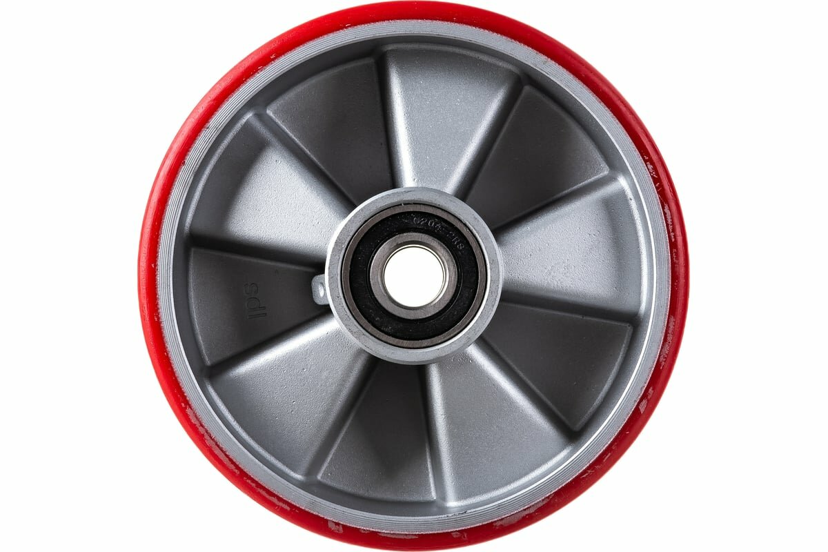 MFK-TORG 1090180-ПУ Колесо опорное для рохли без кронштейна полиуретановое алюминиевое 180 мм