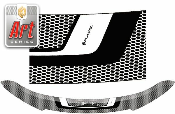 Дефлектор капота Chery Tiggo 7 Pro Max 2022-н. в. Серия "Art" черная