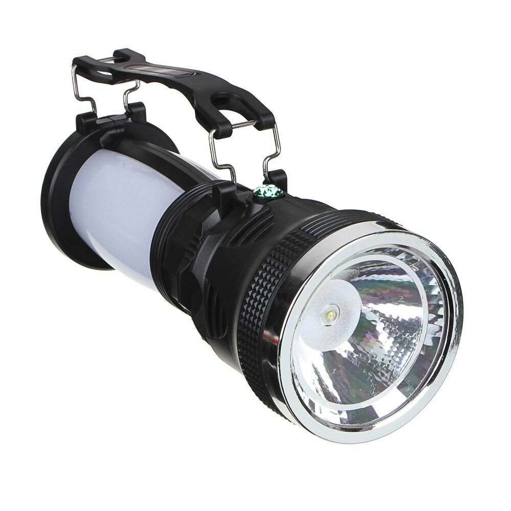 Фонарь прожектор 2-в-1 аккумуляторный 24 SMD + 1 Вт LED, шнур 220В, пластик, 17,5x7,5 см ермак