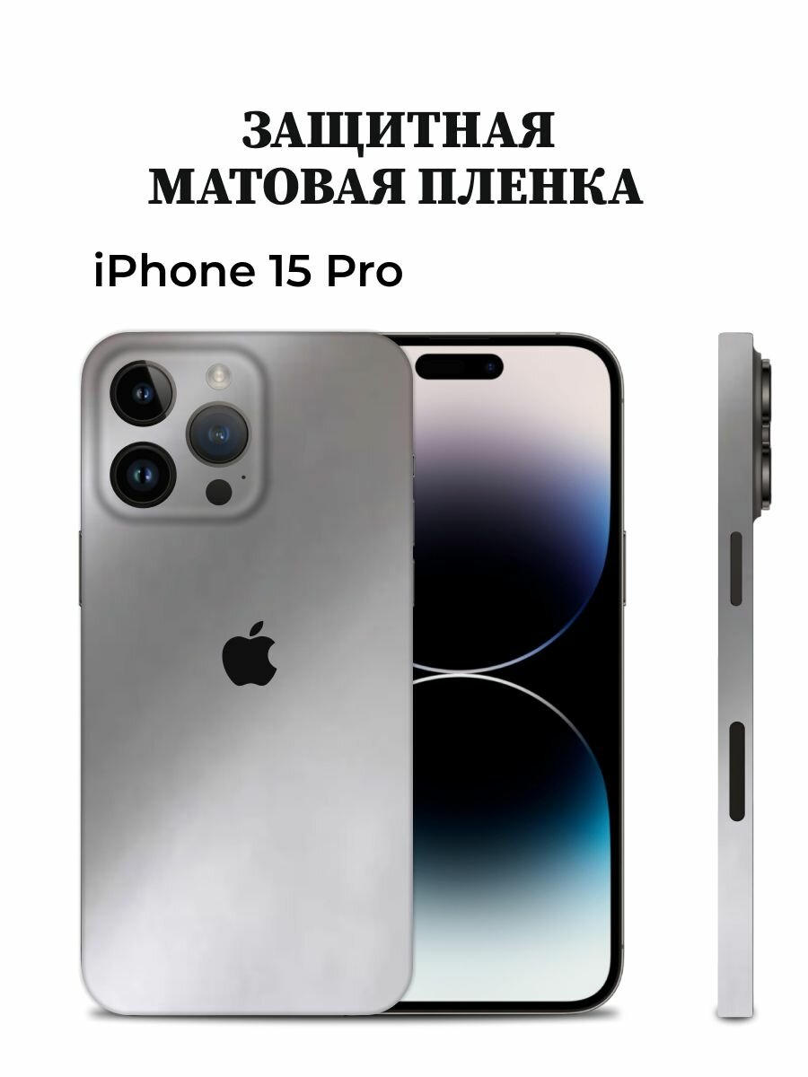 Матовая пленка на iPhone 15 Pro на заднюю панель