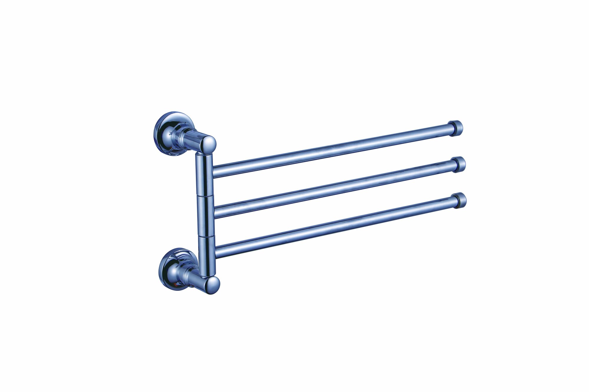 Держатель для полотенца Potato, металл, настенный, тройной, хромированный