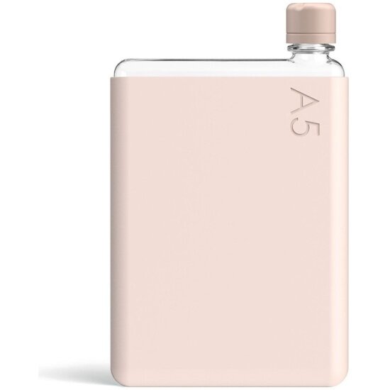Бутылка Memobottle с силиконовым чехлом A5, розовый