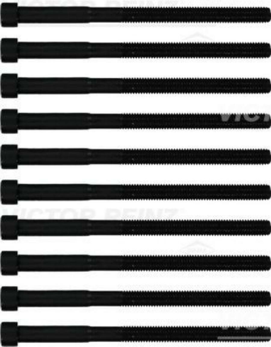 VICTOR REINZ 14-12196-01 Болт головки блока цилиндров комплектKIA/HYUNDAI RIO/CEED/ACCENT/I30 G4FD/G4FJ(10 штук)