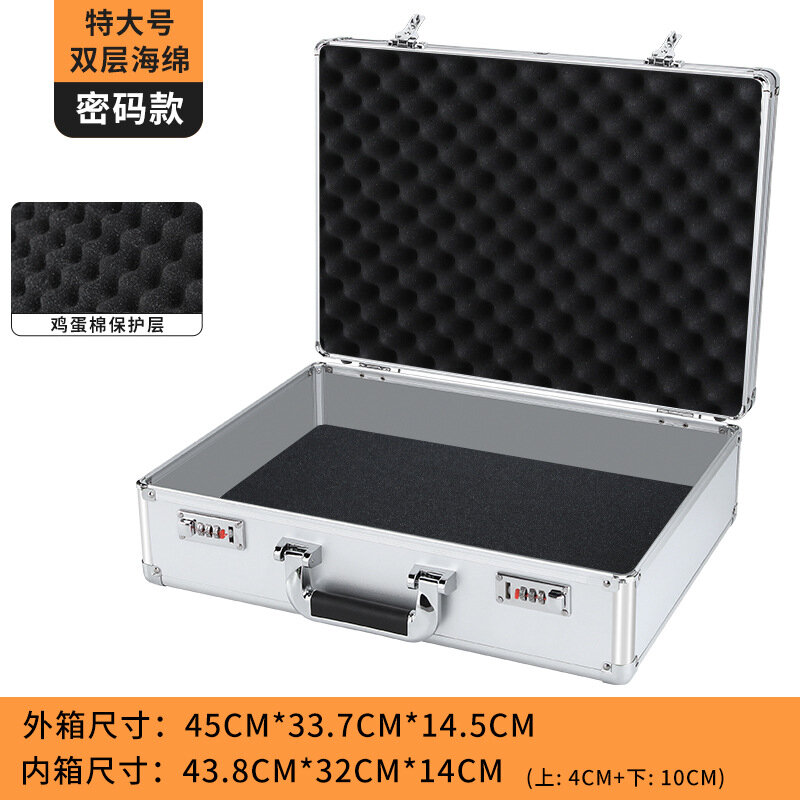 Набор инструментов DIY из алюминиевого сплава, многофункциональный портативный ящик для оборудования, инструментов, страхового хранения, алюминиевый кейс для домашнего использования