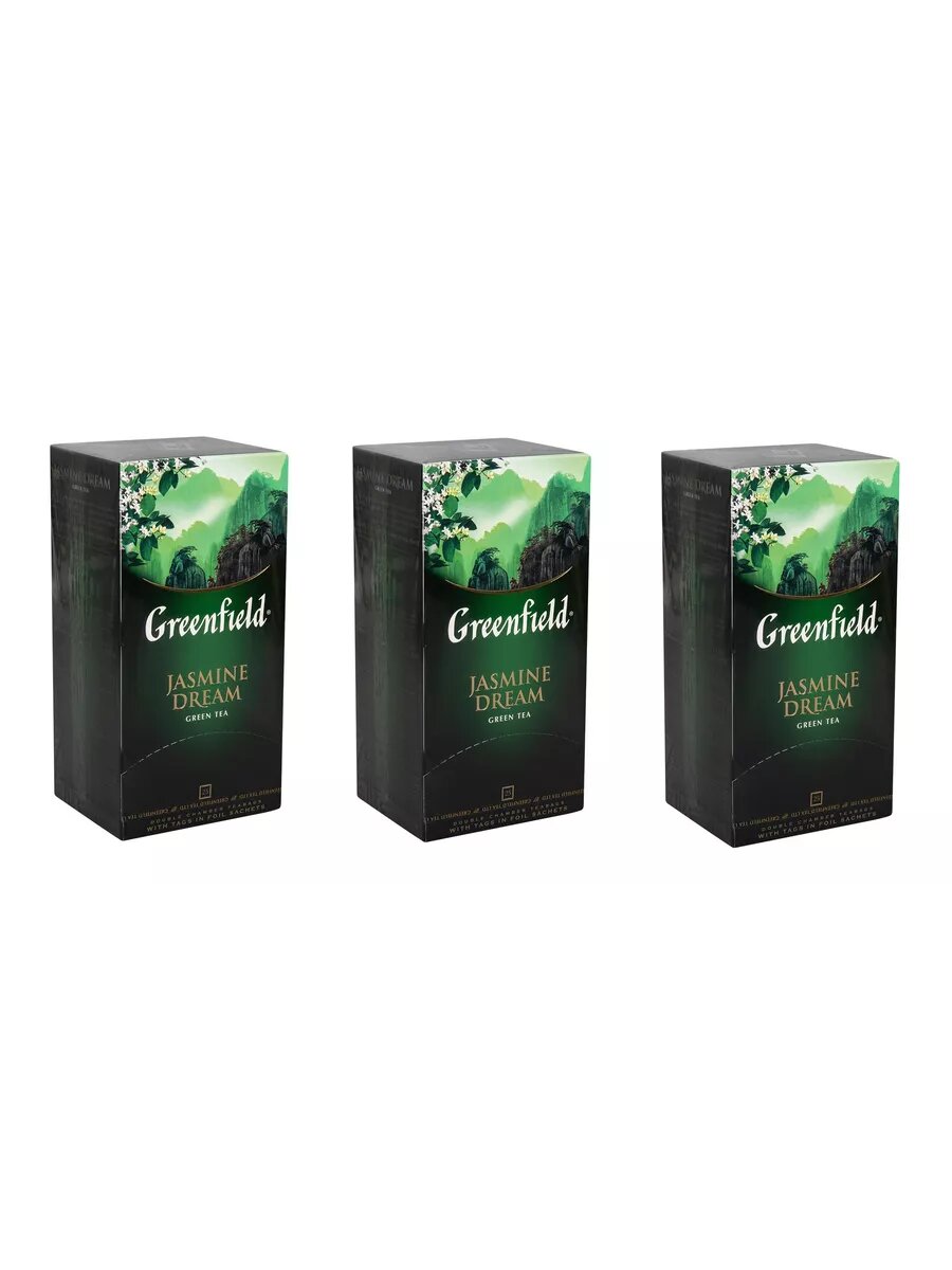 Чай в пакетиках зеленый Greenfield Jasmine Dream 25пак 3шт