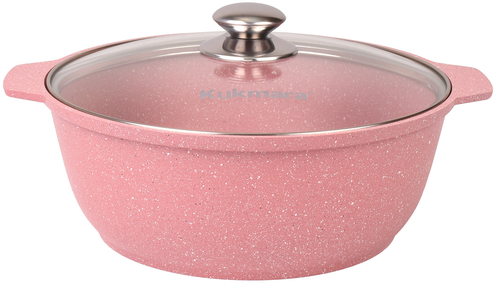 Кастрюля-жаровня 4л со стеклянной крышкой, АП линия "Trendy style" (rose)