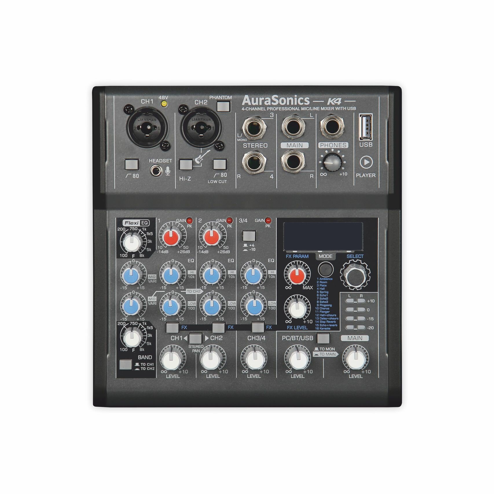 Микшерный пульт AuraSonics K4