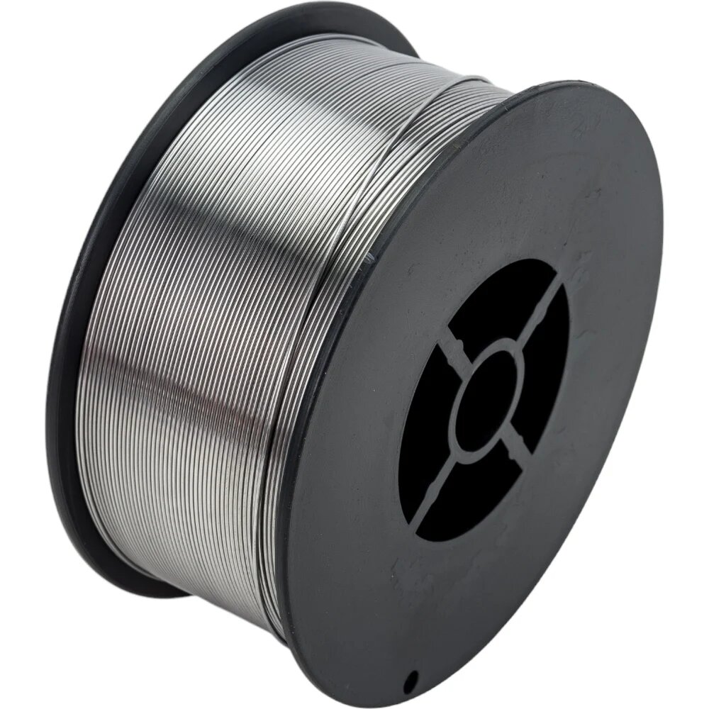 Проволока сварочная FLUX E71T-GS 0.8 мм, 1 кг SOLARIS WM-E71TGS-08010, для полуавтоматической сварки