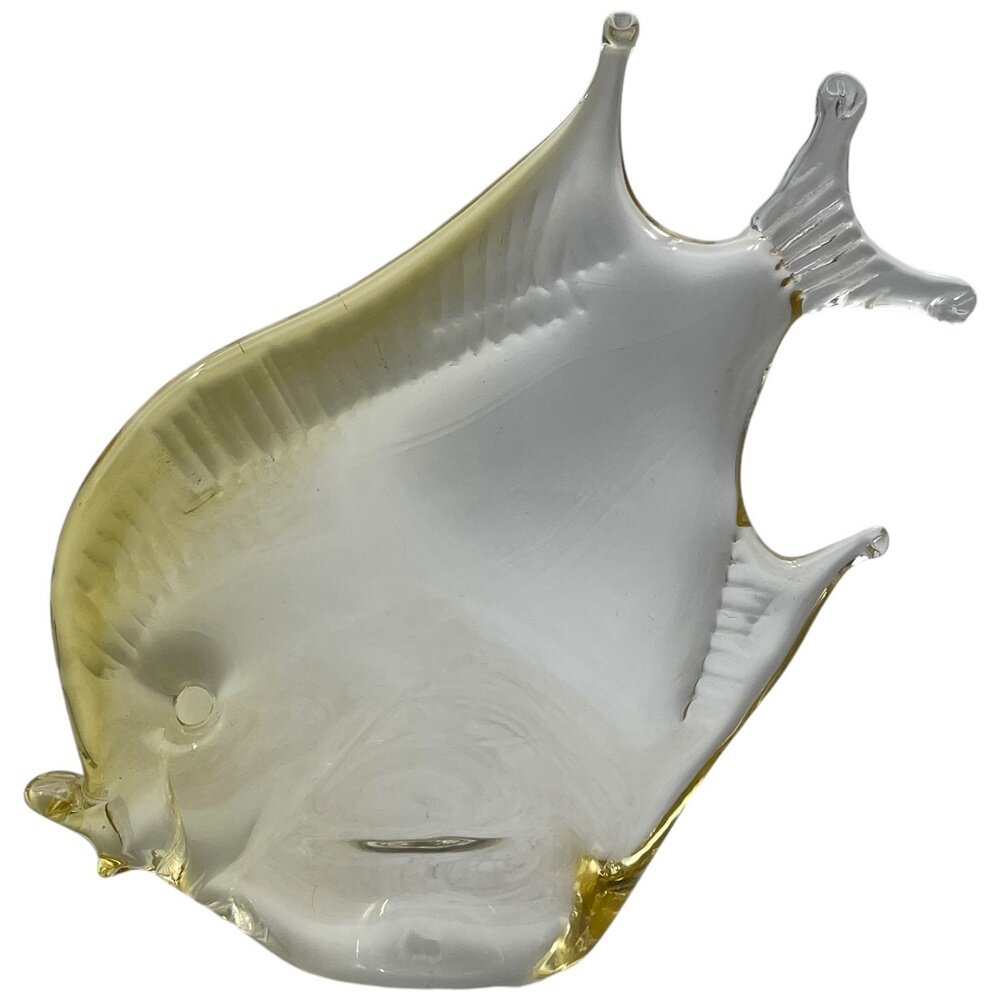 Рыба тропическая (желтая), 13 см, стекло венецианское, 1990-2000 гг, Murano, Италия