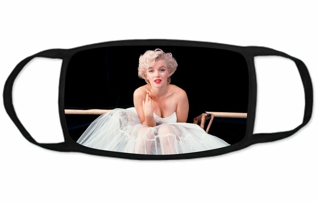 Маска на лицо Мэрилин Монро №4, Детская 18 на 10 см