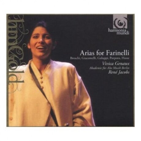 Компакт-Диски, Harmonia Mundi, VIVICA GENAUX - ARIAS FOR FARINELLI/ V. GENAUX/AKADEMIE FUR ALTE MUSIK BERLIN/R. JACOBS (CD)
