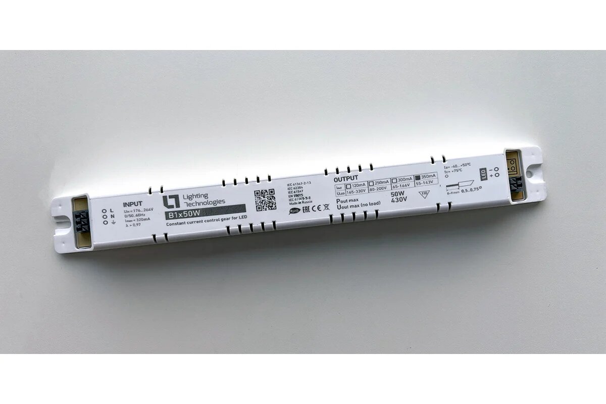 Световые технологии b1x50w LED драйвер 0.35A 50Вт-350мА для светодиодной системы