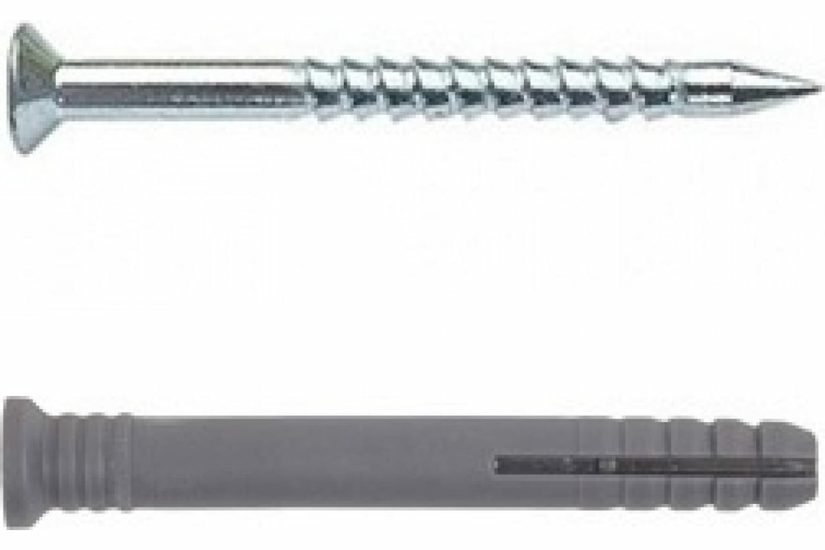 Виртуоз Дюбель с шурупом 8х 60 потайной бортик - 25 шт 280-22004