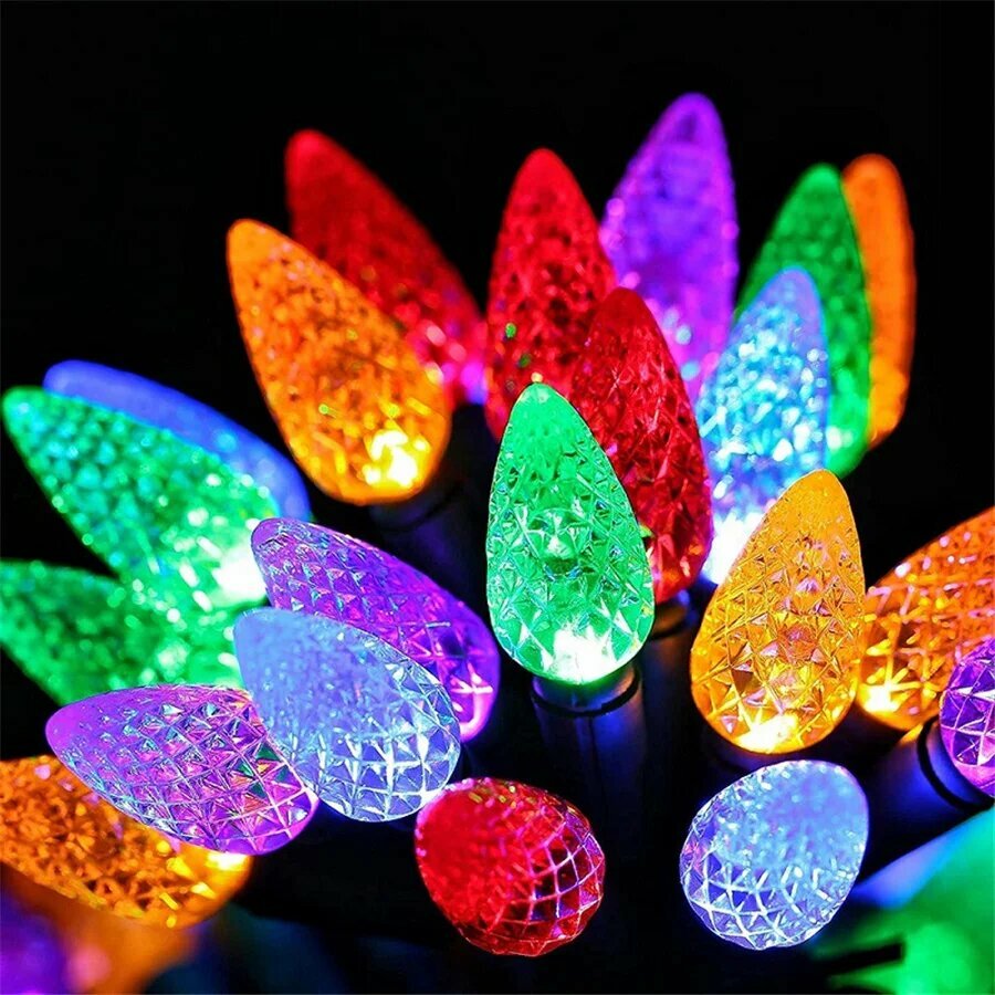 Светодиодная гирлянда TIRVOSE 5м, 50LED, многоцветная