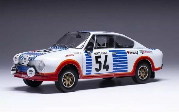 SKODA 130 RS #54 "Team Skoda" Kvaizar/Kotek Rallye Monte Carlo 1977, масштабная модель коллекционная