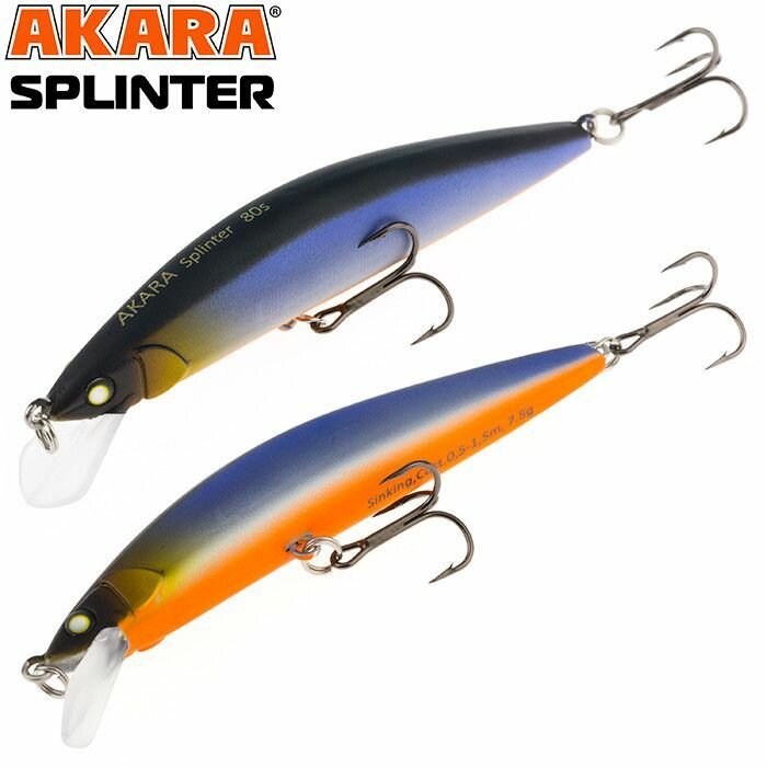 Воблер Akara Splinter 65S 5гр. (1/6 oz 2,6 in) A80