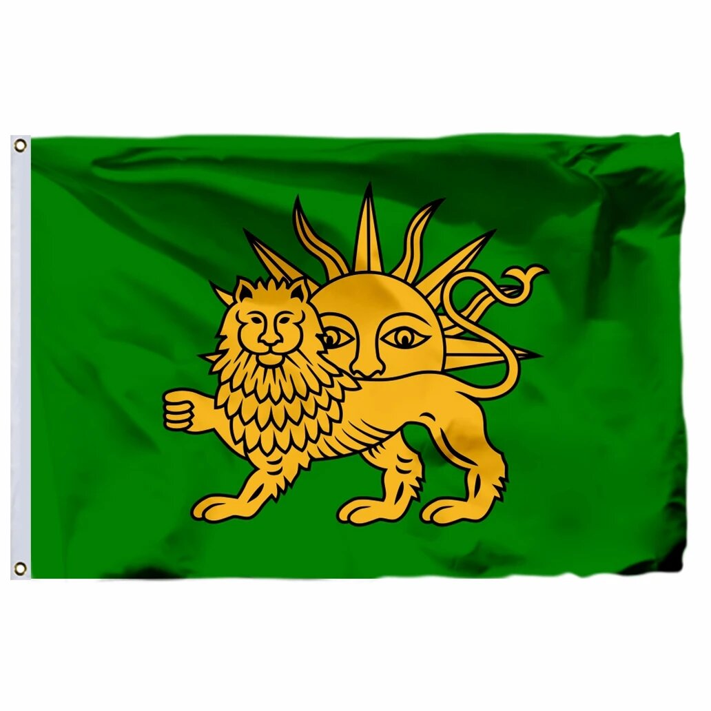 Флаг Династии Сефевидов 1501-1736 3X5FT-90X150CM, Safavid Flag