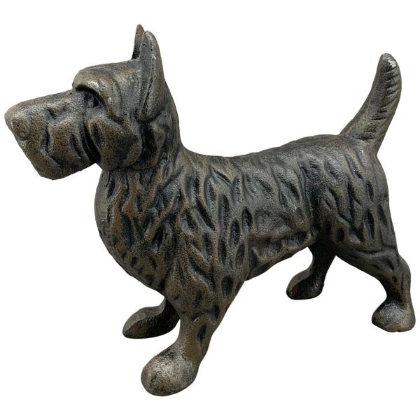 Статуэтка EXNER "Собака", металл, коричневый цвет, 20x6x16,50 см