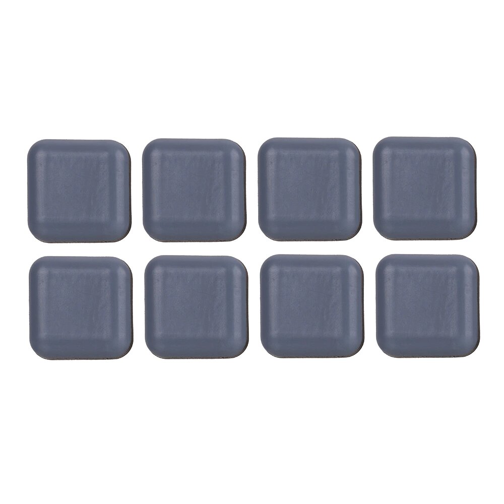 Подпятники тефлоновые FIXBERG скользящие самоклеящиеся 25х25 мм 8 шт