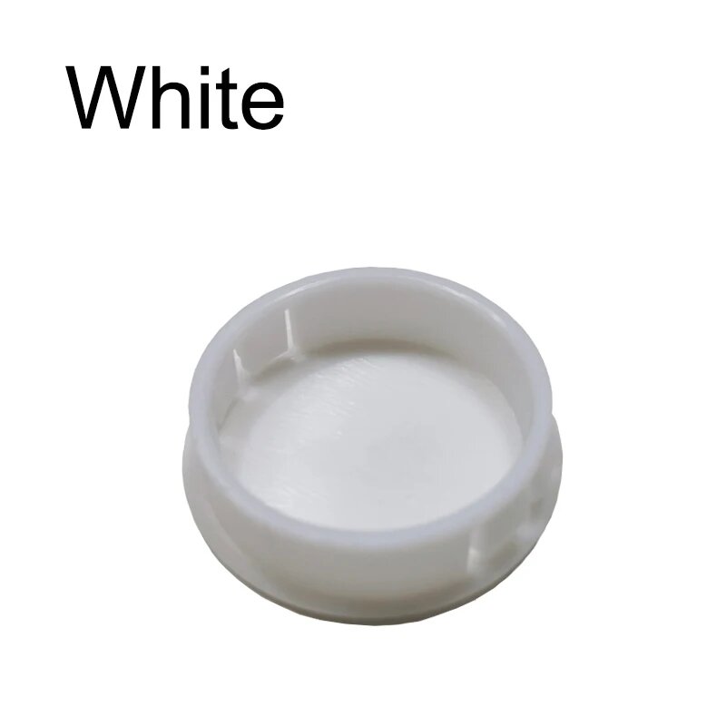 Круглая пластиковая крышка, заглушка для мебели, заглушка для отверстий в панели, сверлильный винт, заглушка для отверстий в мебели, противоугонное дверное отверстие Белый, 45mm 1PC, White