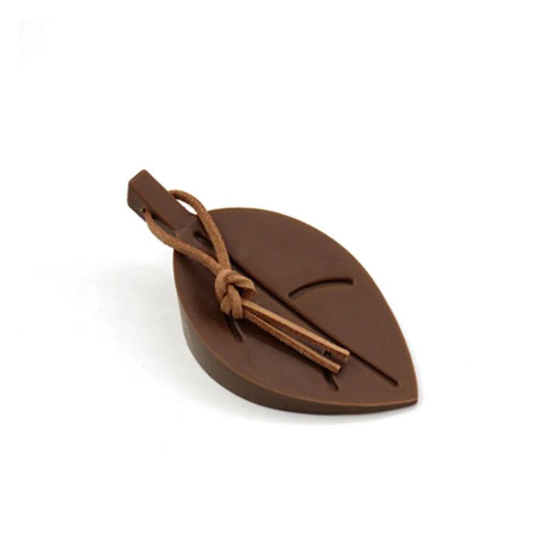 Детские дверные ограничители-листья из силикона Коричневый