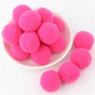 Розовые помпоны для рукоделия, 8-30 мм, Color: 14 rose red