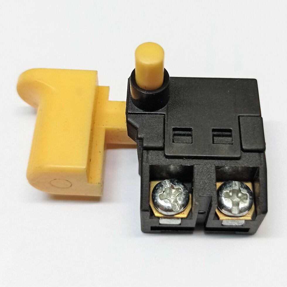 Выключатель лобзика Калибр ЛЭМ-450 кнопка KR51 8А 250В с фиксатором нажатия